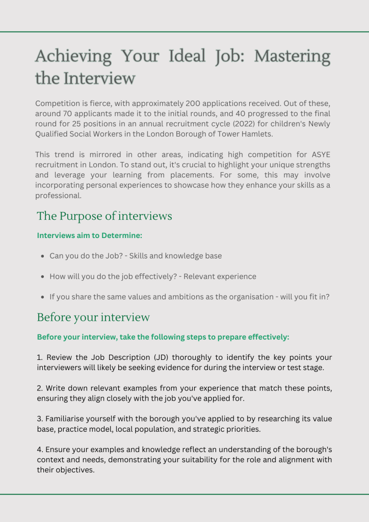 Graduate’s Guide: Applying for Your NQSW Role - NELTP